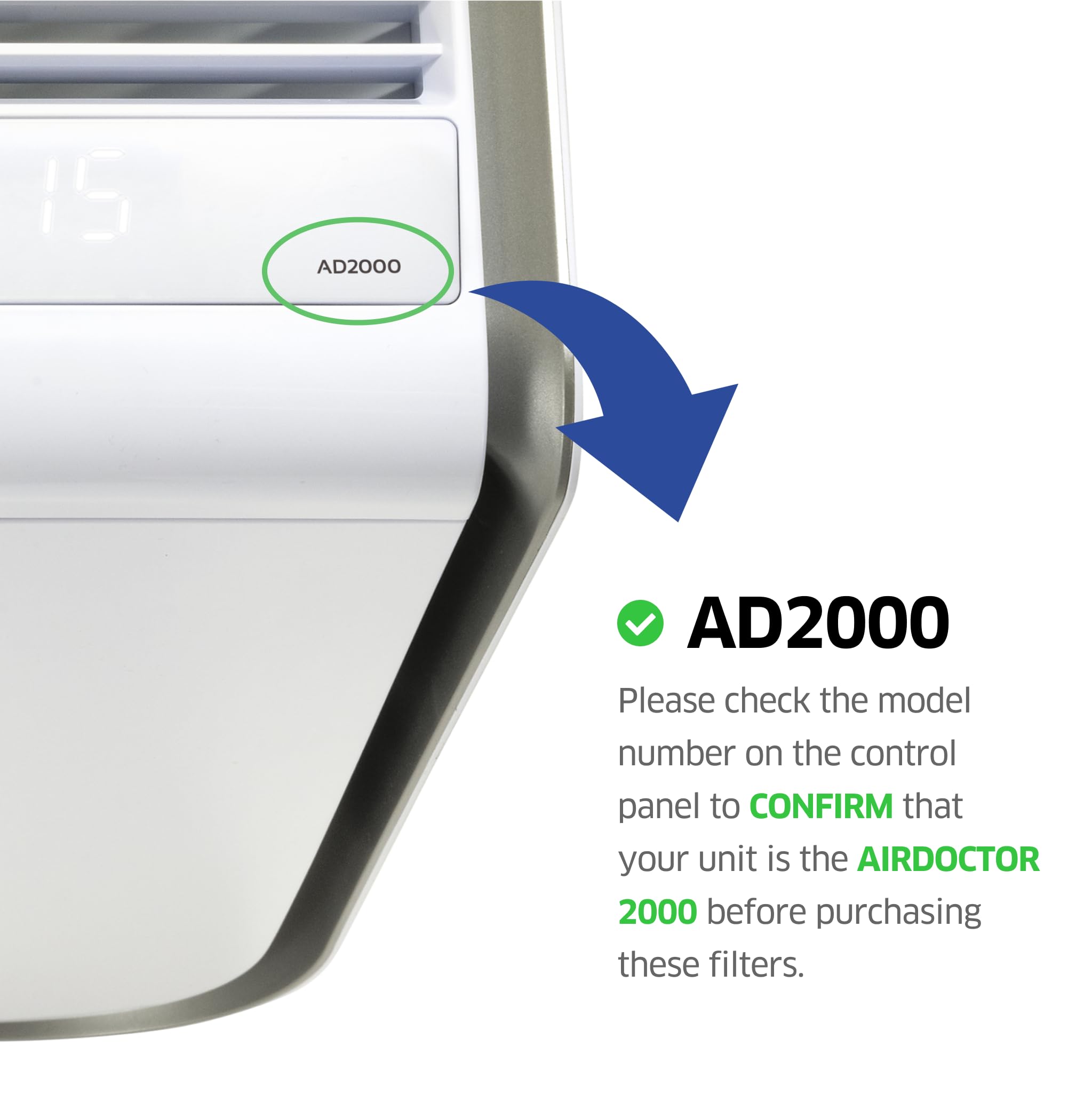 AIRDOCTOR AD2000 Genuine Replacement Pre-Filter | Captures Larger Contaminants like Dust and Animal Hair | MADE BY AIRDOCTOR