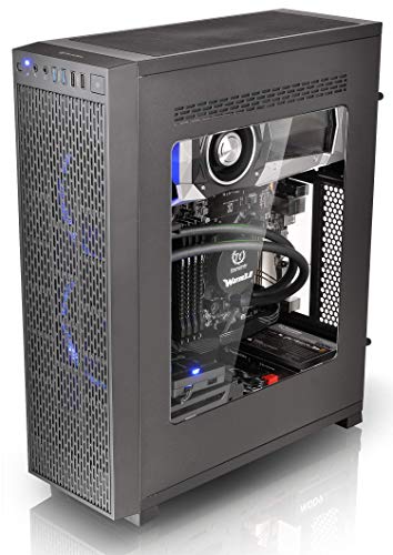 Thermaltake Core G3 Black Slim Small Form Factor ATX Perforated Metal Front and Top Panel Gaming Computer Case 2.0 Edition with Two 120mm Front Fan Pre-Installed CA-1G6-00S1WN-A0