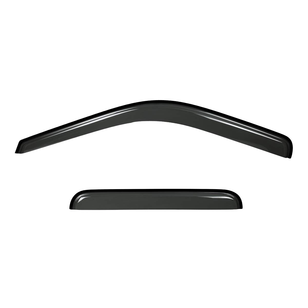 4pcs Vent Visor Side Window Deflectors Original Window Visors for 1999-2016 Ford F250/F350/F450 Super Duty Crew (SuperCrew) Cab Sun/Rain Guard 94953