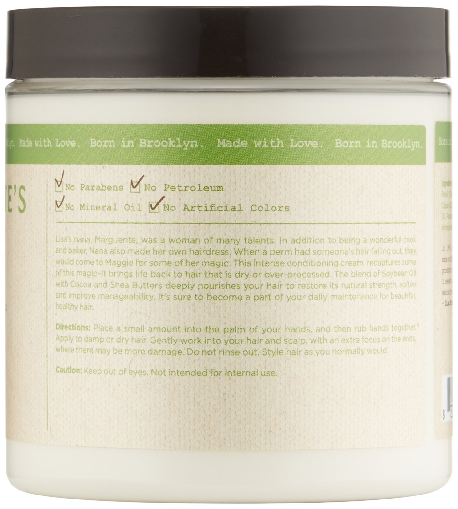 Carol's Daughter Marguerite's Magic Restorative Conditioning Cream for Thick Curly Natural Hair- Hair Moisturizer for Dry, Damaged Hair – Made with Shea and Cocoa Butter, 8 oz