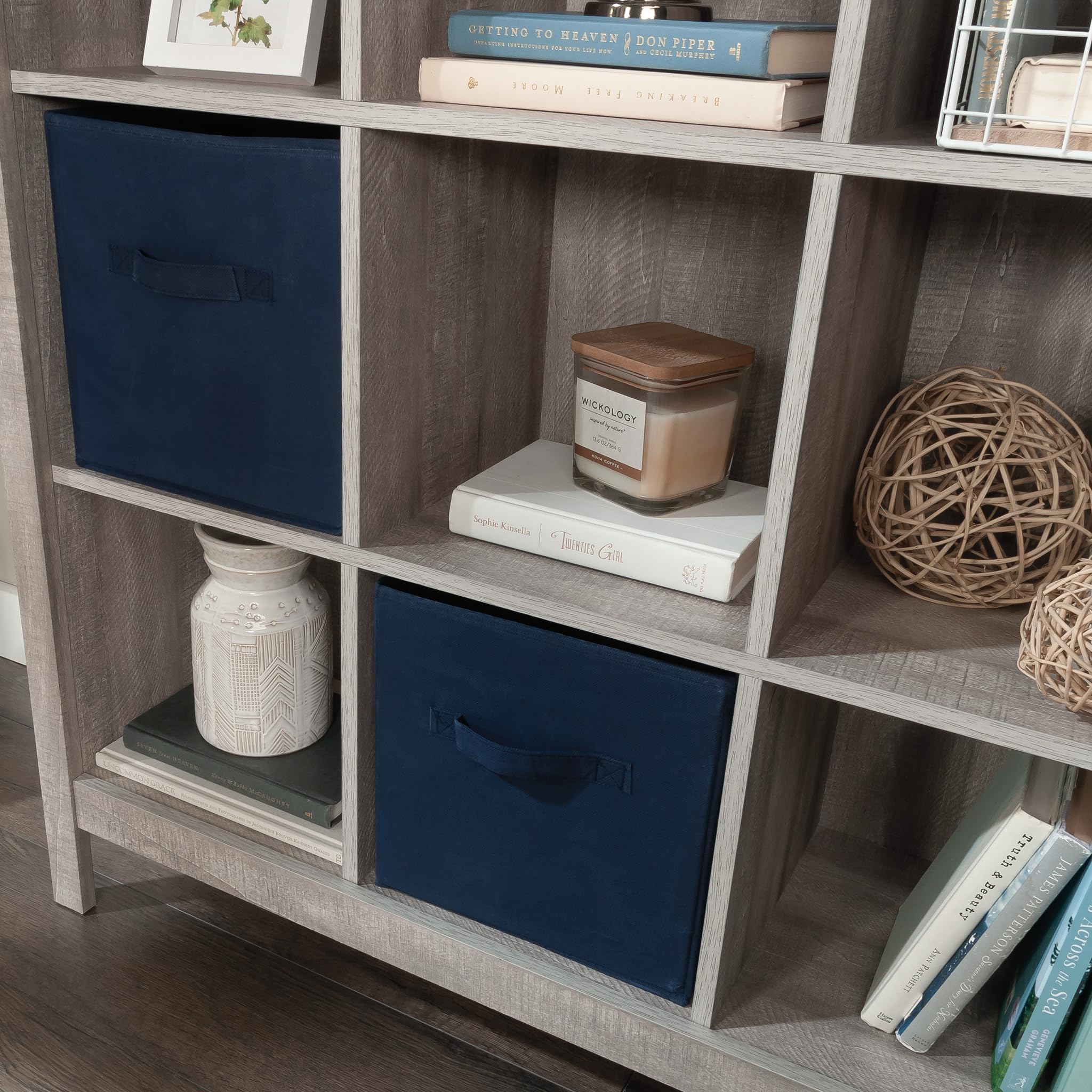 Sauder Miscellaneous Storage Cubby Storage Bookcase, Spring Maple Finish