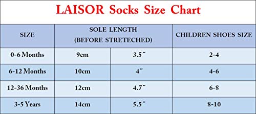 LAISOR 12 Pairs Assorted Non-Skid Ankle Cotton Socks with Grip For Kids Toddlers Baby Girls