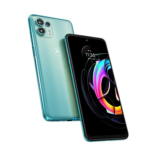 Motorola Edge 20 Lite (128GB, 6GB) 6.7" 90Hz OLED, Dual SIM (Euro 5G / Global 4G LTE) GSM Unlocked (T-Mobile, AT&T, Metro) International Model XT2139-1 (Lagoon Green)