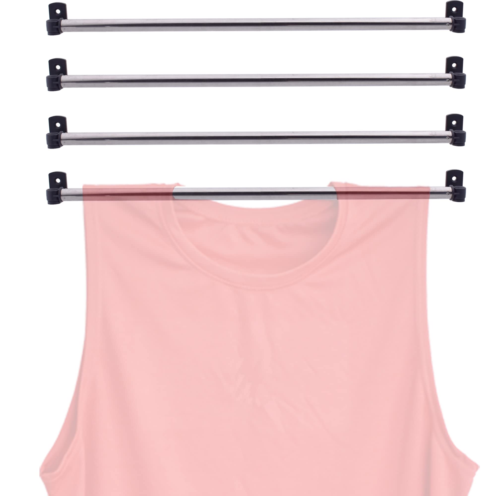 YYST Jersey Hanger Anti-Slipping Jersey Display Hanger Holder Closet Jersey Hanger - 16" to 28" (4)