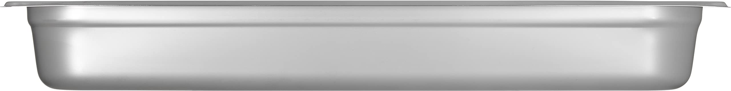 Carlisle FoodService Products Durapan Long Steam Table Pan for Catering, Hotel, and Restaurants, Stainless Steel, 1/2 Size 2.5 Inches Deep, Silver, (Pack of 6)