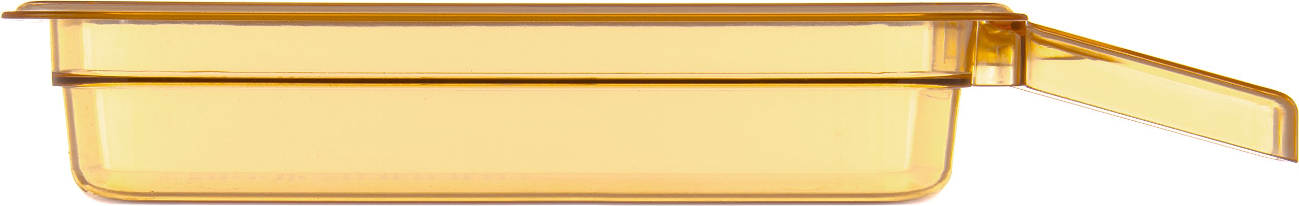 Carlisle FoodService Products 30860H13 StorPlus High Heat Food Pan with 1 Handle, 2.5" Deep, Third Size, Amber