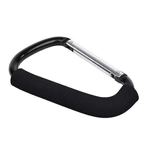 Black Baby Stroller Hooks Multi-Purpose Infant Pushchair gy Clips for Diaper Shopping Bags Clothing Toys(16 * 10CM)