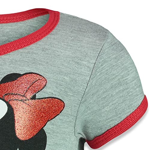 Disney Mickey Mouse Minnie Mouse Little Girls 4 Pack T-Shirts 6-6X