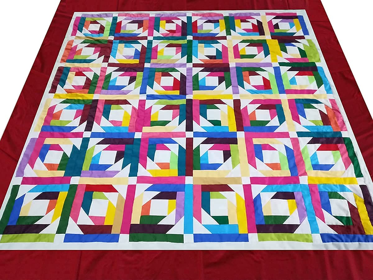 50 PCS 10" x 10" Precut Multi-Colors Cotton Fabric Squares Fabric Bundles for Sewing & Quilting Beginners