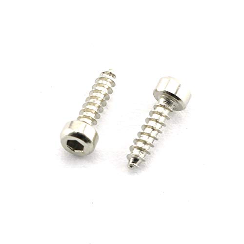 Pro Bamboo Kitchen 120pcs Cap Head Hex Socket Self Tapping Screws M2x8mm Nickel Plated