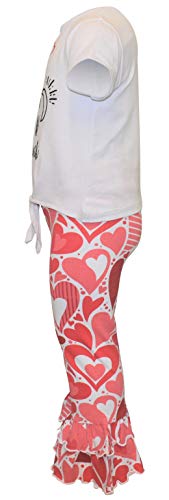 Unique Baby Girls Valentines Day Love You to the Moon 2pc Set (6, Moon)