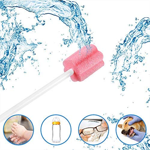Disposable Oral Swabs-Untreated Mouth Sponge,Individually wrapped(100pack/box)