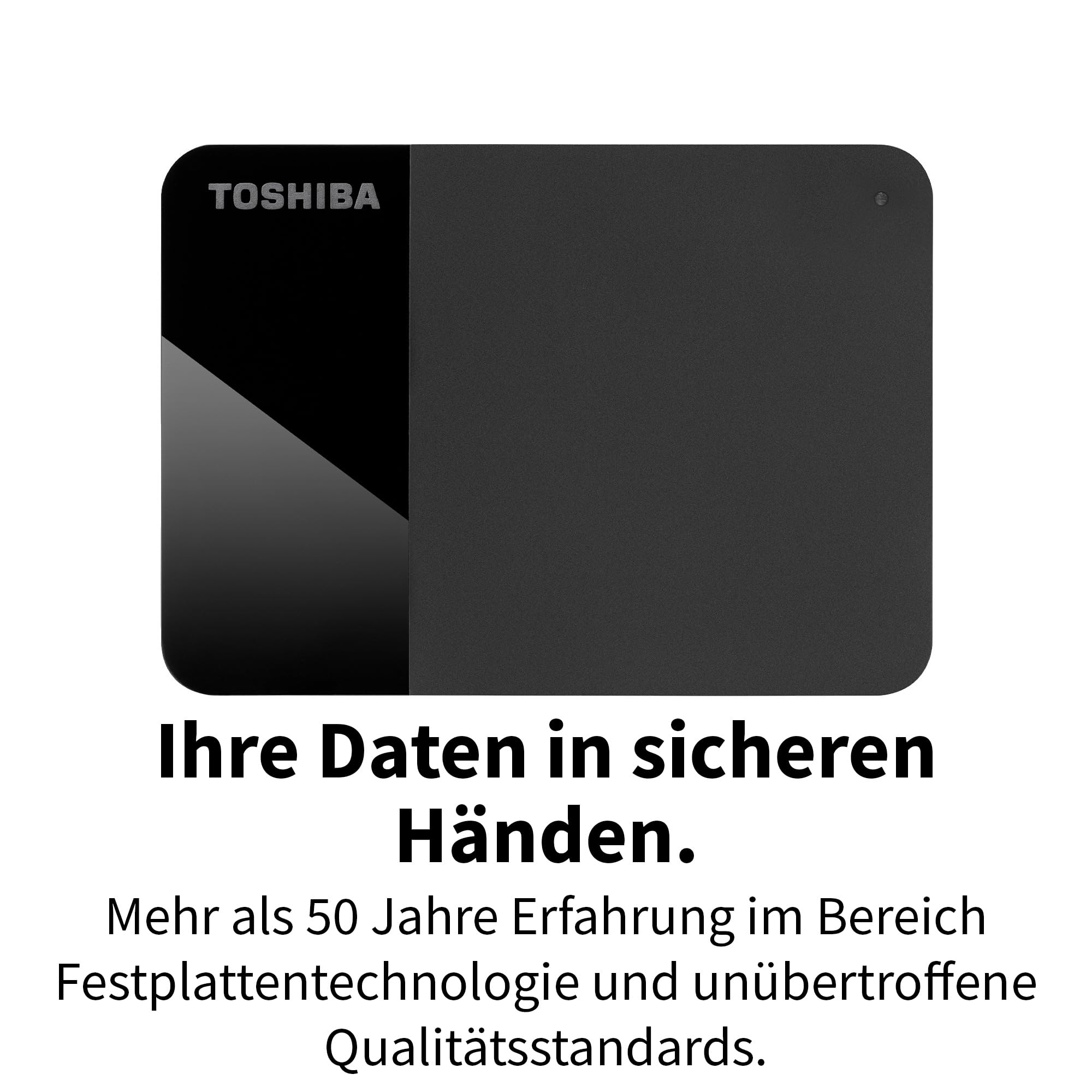 Toshiba 2TB Canvio Ready – 2.5 inch Portable External Hard Drive with SuperSpeed USB 3.2 Gen 1, Compatible with Microsoft Windows 7, 8 and 10, Black (HDTP320EK3AA)