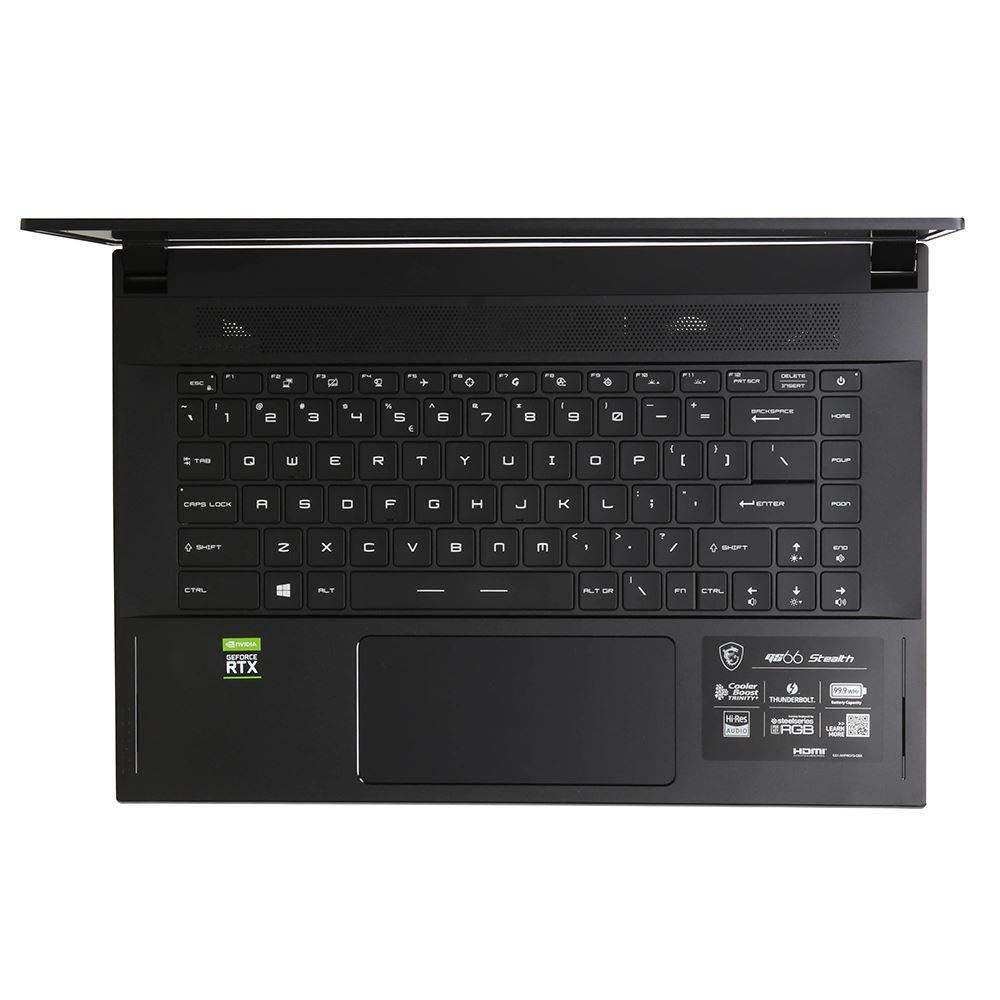 MSI GS66 Stealth 10SFS-259 15.6 Gaming Laptop, Intel Core i7-10750H, 32GB RAM, 1TB SSD, NVIDIA GeForce RTX 2070 Super, Windows 10 Home (Renewed)