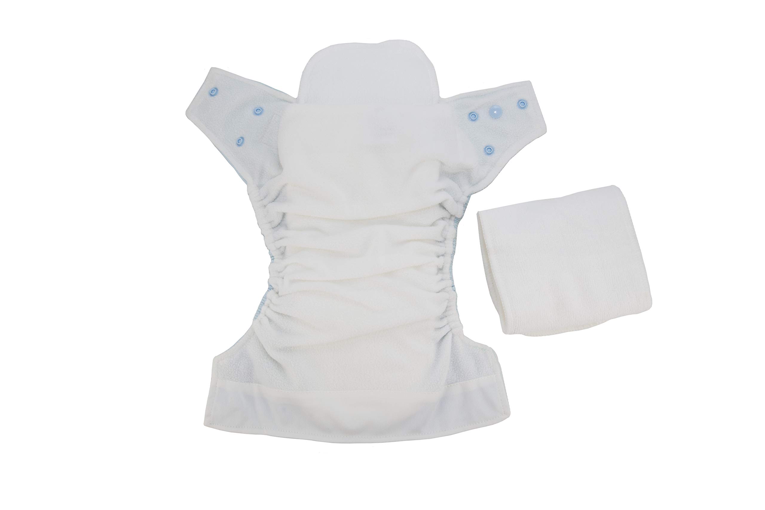 KaWaii Baby Super Absorbent Stay-Dry Microfiber Inserts for One Size Cloth Diapers, 3 Layered, 8-36 lbs Washable Reusable Soaker Pad - Pack of 10