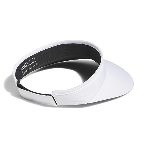 adidas Women's Wide Tour Visor, White, One Size