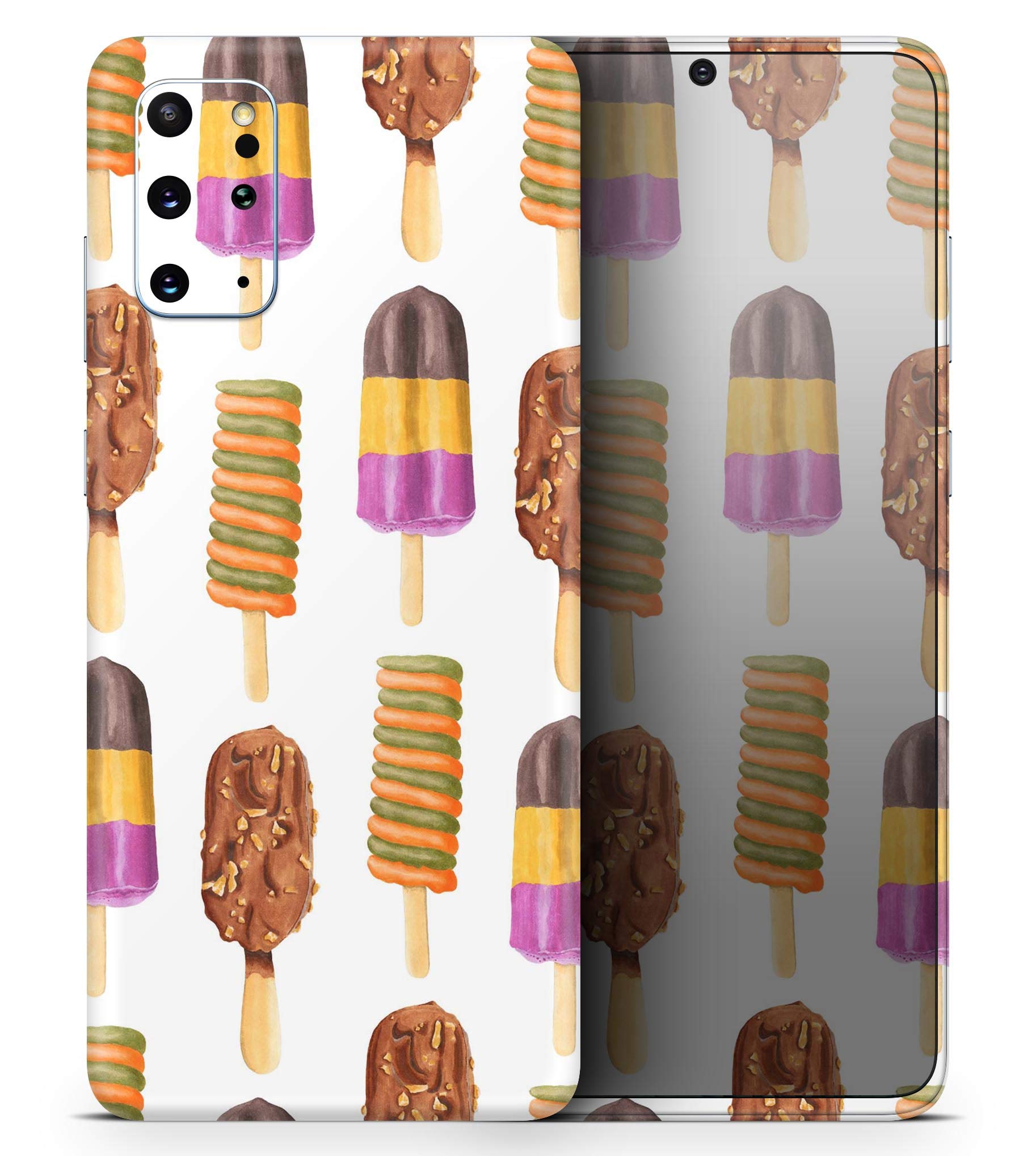DesignSkinz Yummy Galore Ice Cream Treats Protective Vinyl Decal Wrap Skin Cover Compatible with The Samsung Galaxy S20 (Screen Trim & Back Glass Skin)