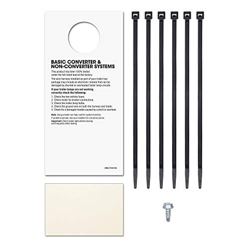 CURT 56393 Vehicle-Side Custom RV Blade 7-Pin Trailer Wiring Harness, Fits Select Chevrolet Traverse, Buick Enclave , Black