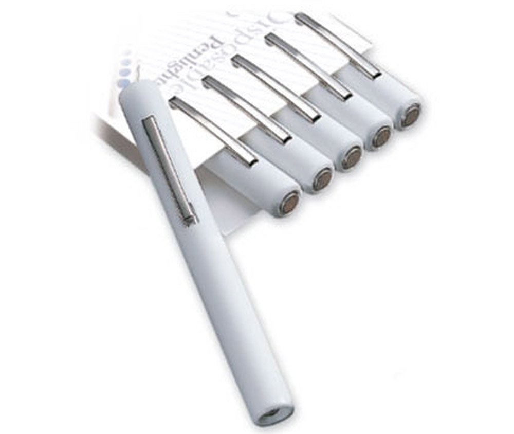 ADC Adlite Model 351 Disposable Diagnostic Penlight, White, Pack of 6