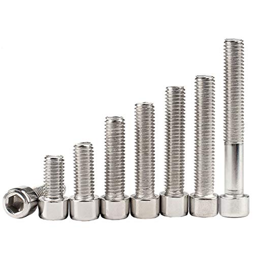 L-A 0.8mm Pitch M5x40mm Stainless Steel Hex Socket Head Cap Screws Bolts (25Pcs)