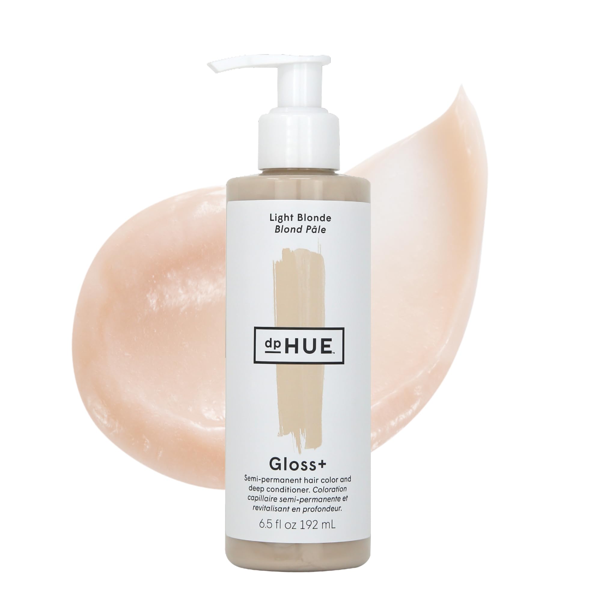 dpHUE Gloss+, Light Blonde - 6.5 oz (8-12 Applications) - Semi-Permanent Hair Color & Conditioner - Lasts Up to Eight Washes - Paraben, SLS & SLES Sulfate Free - Vegan, Leaping Bunny Certified