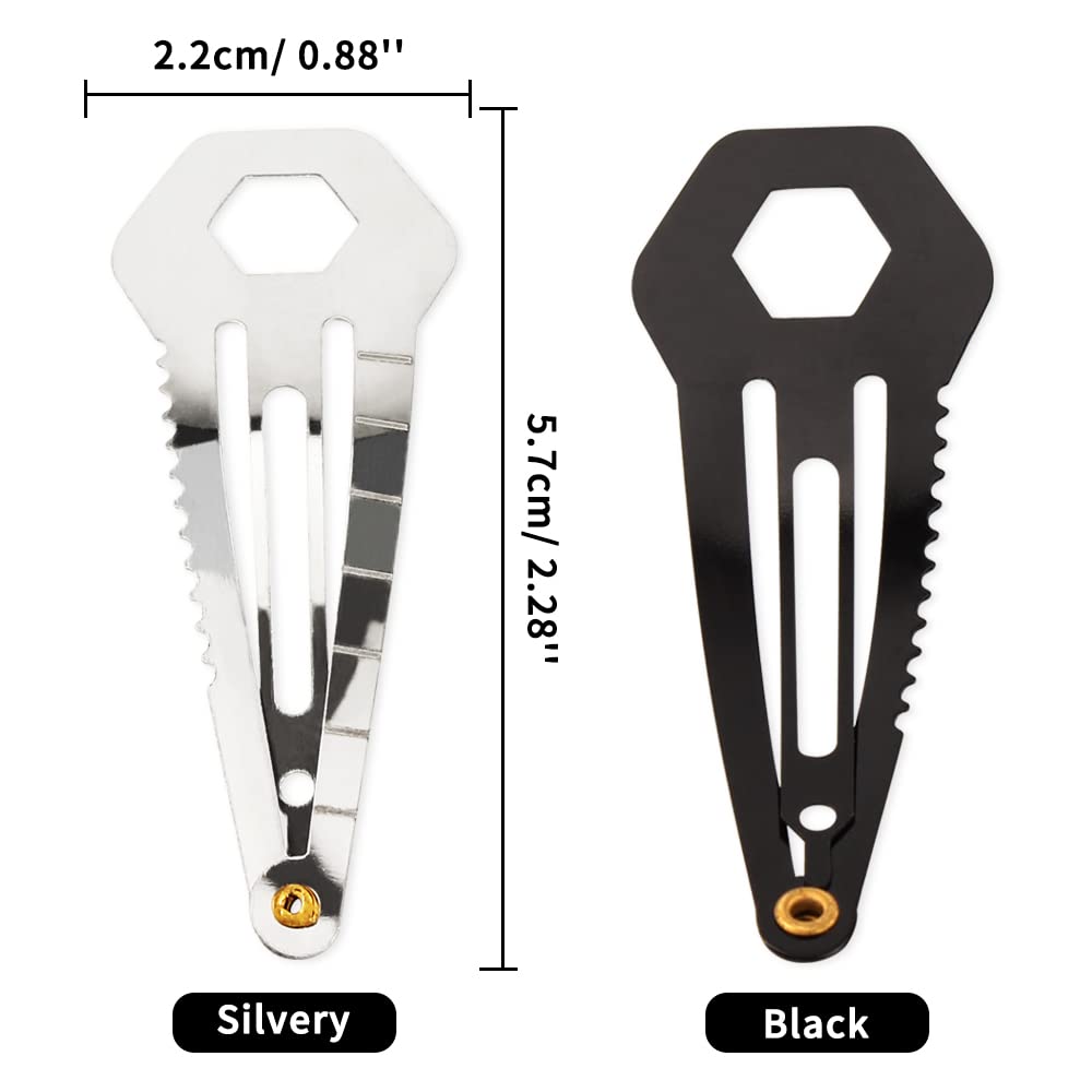 VinBee Self Defence Hair Clips For Women, Multi-Functional Hair Barrettes Mini Pins Stainless Steel, Self-Defense EDC Survival Kit-10 Pack