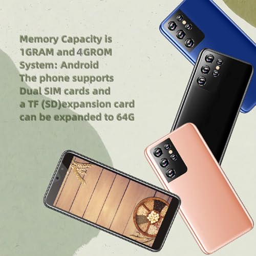 aderroo Smartphone,N93, Unlocked Cell Phone,5.72-inch Screen,a Front and a Rear Cameras,1GB RAM, 4GB ROM,Only Supports Dual SIM Card Frequency Band of 3GWCDMA:850/2100MHZ(Gold)