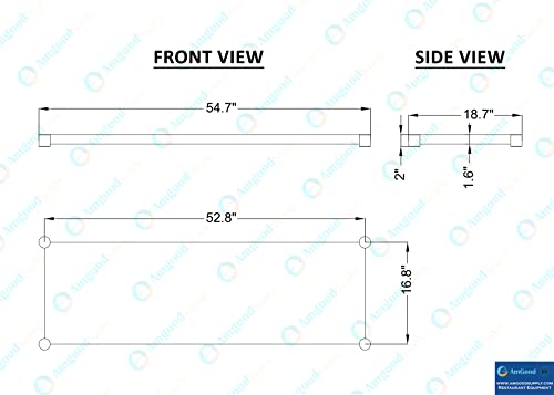 Additional Undershelf for AmGood Work Table (24" X 60")