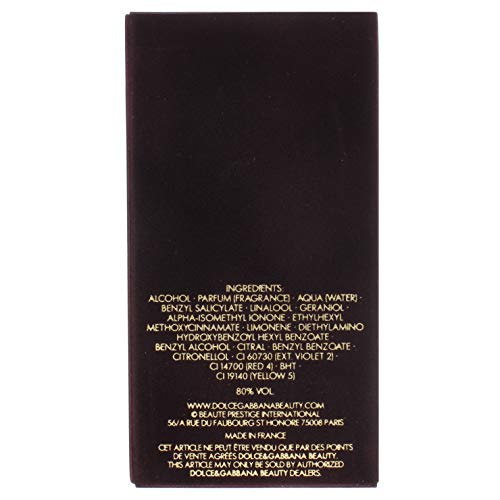 Dolce & Gabbana Eau de Parfum Spray Pour Femme Intense, 1.6 Ounce