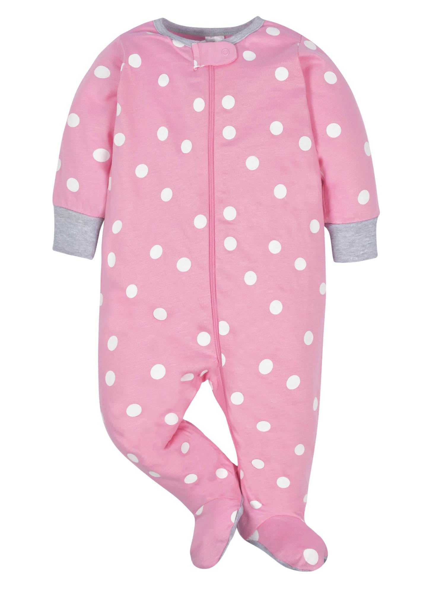 Gerber Baby Girls 4 Pack Sleep 'N Play Footie Cloudy 0-3 Months