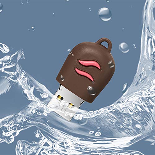 USB Flash Drives, 8GB / 16GB / 32GB / 64GB Waterproof USB 2.0 USB Memory Stick Data Storage Pendrive Thumb Drives (64GB, Brown Paw)