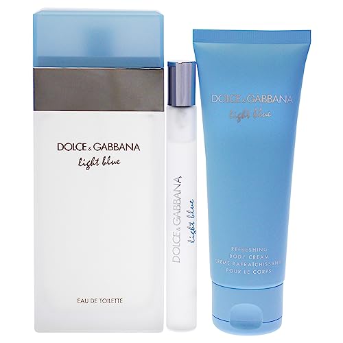 Dolce & Gabbana LIGHT BLUE GIFT SET, 3 Count