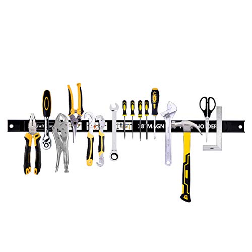 Magnetic Tool Holder 18 Inch 8 Pack Heavy Duty Magnet Tool Bar Strip Rack Wall Mount Black¡