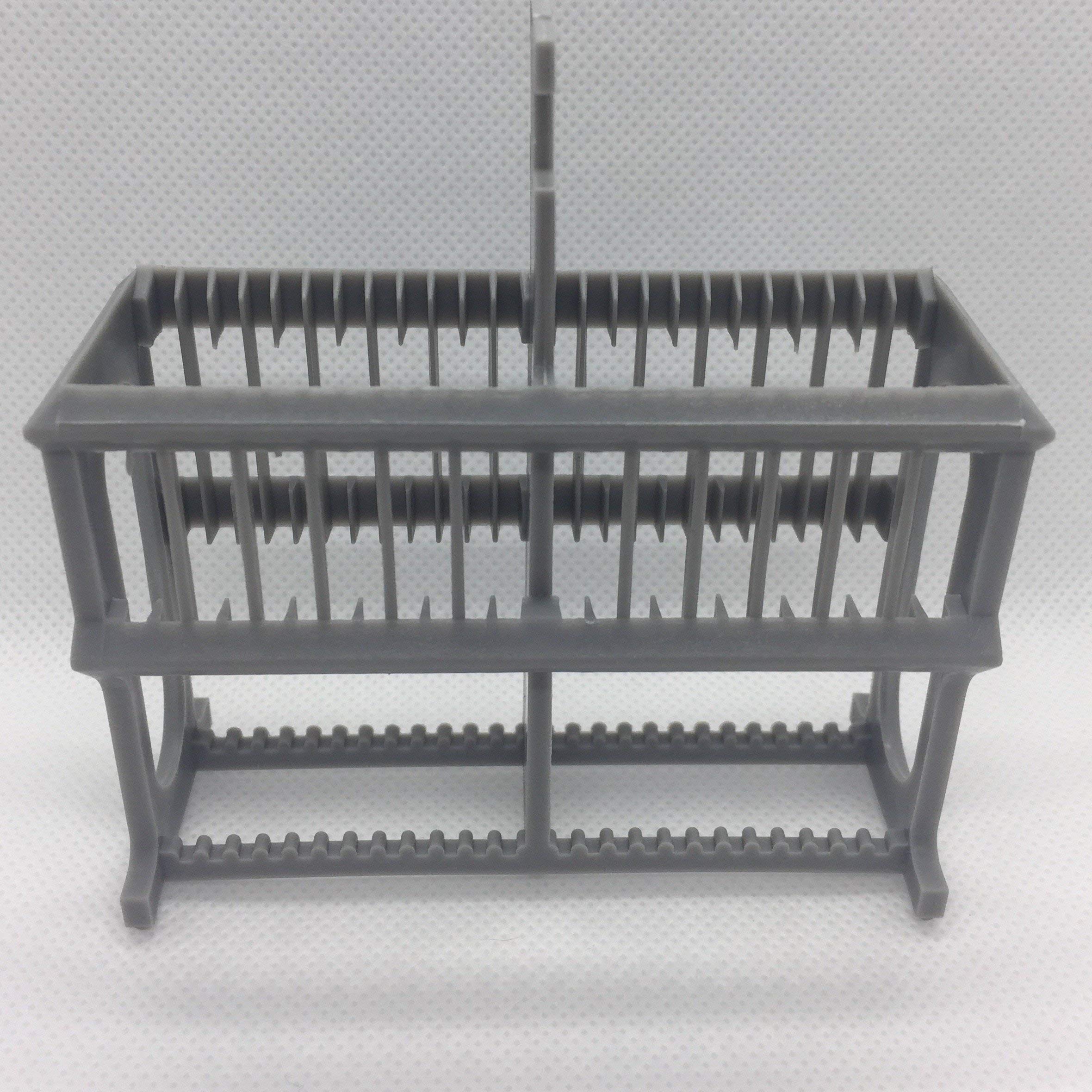 Optimal Scientific Staining Rack Microscope Slide Holder 24 Place Chemical Resistant Plastic (1 Rack)