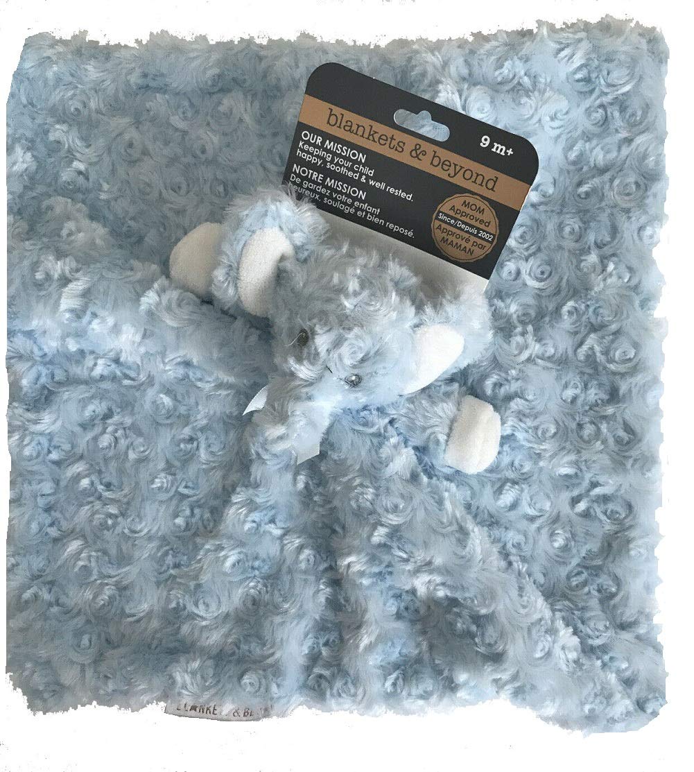 Blankets and Beyond Blue Elephant Security Blanket
