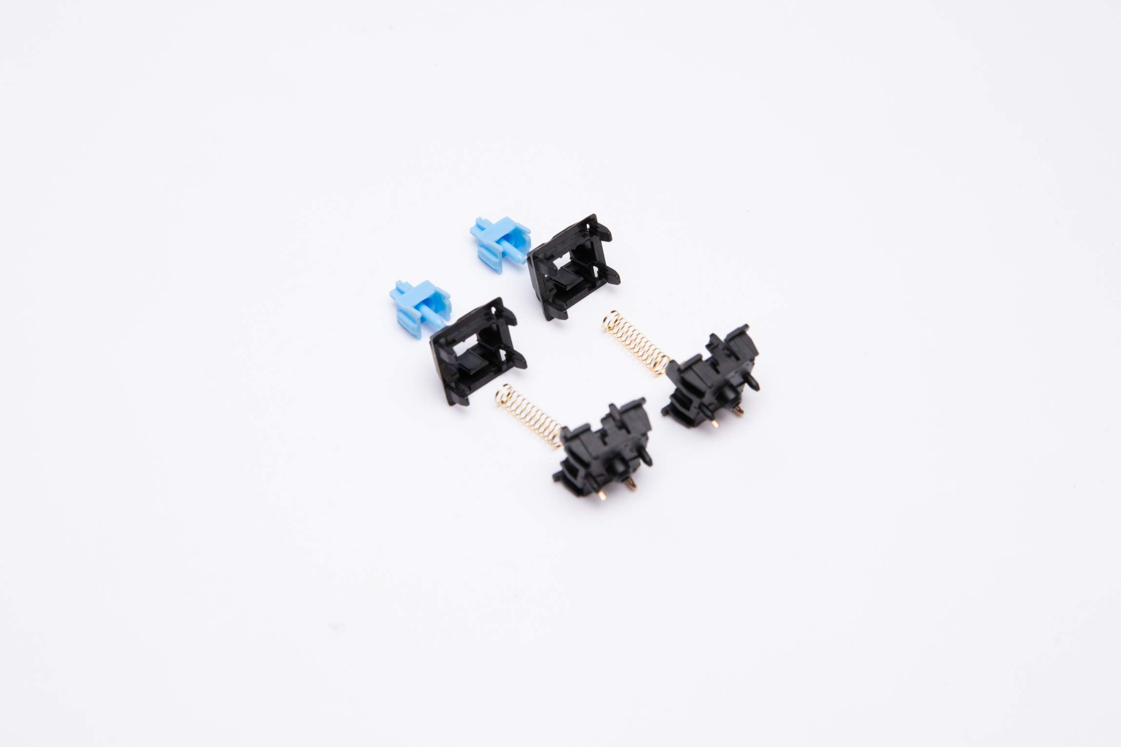 HK Gaming MS-1 Mechanical Key Switches for Mechanical Gaming Keyboards | PCB Mounted | Pre Lubed | 62cN ; Linear (Pro Sky Blue, 65 Pcs)