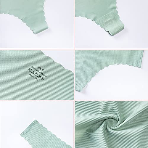 Aogda Thongs for Women Seamless Underwear Low Rise Panties Womans Thong(Medium)