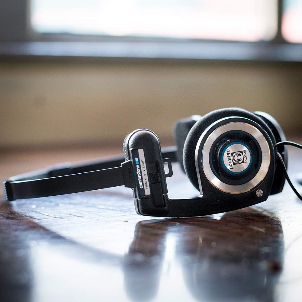 Koss Porta Pro Black with Official Hard Carry Case Bundle