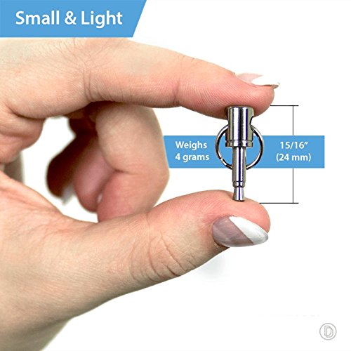 Dongle Dangler 3.5mm Headphone Jack Adapter - Compatible with iPhone 15/15 Pro/ 14/14 Pro/13/13 Pro/12/12 Pro/11/11 Pro/X/Xr/Xs/SE (Keychain 1-Pack)