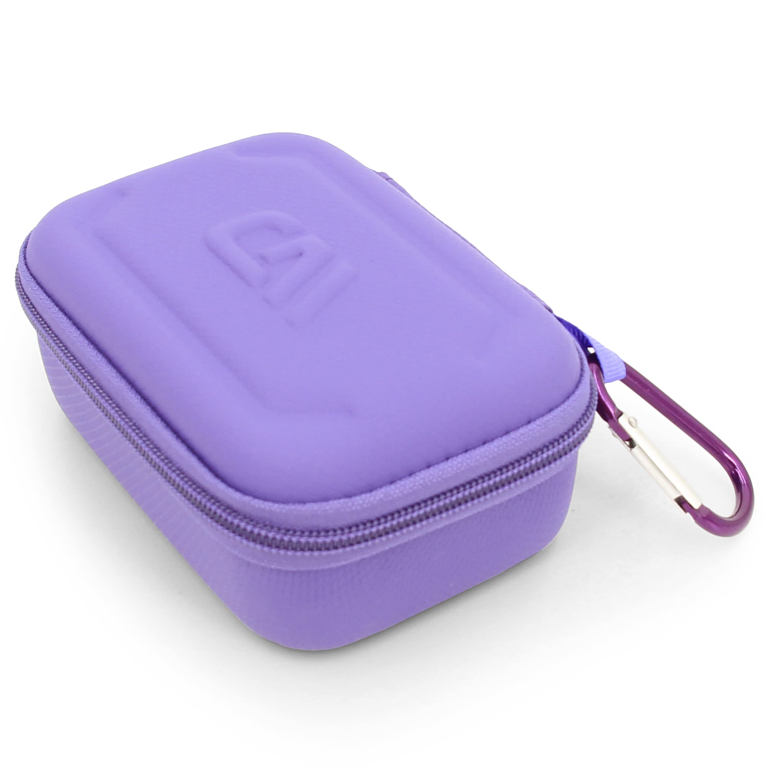 CASEMATIX Retro Handheld Game Console Case Compatible with HigoKids QS4 Portable Retro Video Game Player, Mademax RS-1 Console, E-MODS Arcade Pocket Player and More Up to 4.75", Purple Case Only