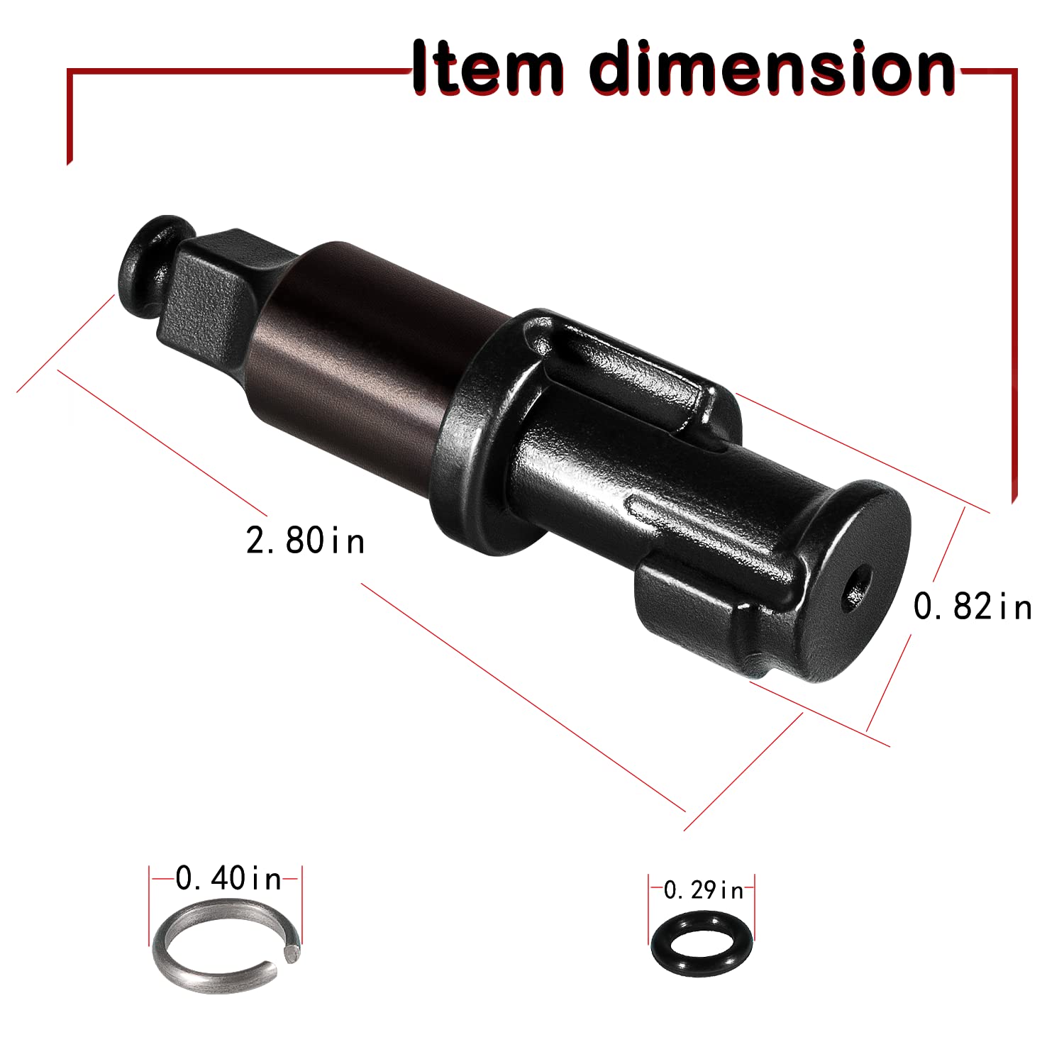 3/8" Impact Wrench Anvil Repair Kit Fit for Ingersoll Rand Air Impact IR2112 & IR2115 Replacement Part, Comes with Retainer and Support Ring