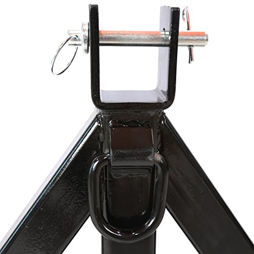 Heavy Duty 3 Point 2" Receiver Trailer Hitch Category 1Tractor Tow Drawbar Pull Stabilizer for BX Kubota John Deere LM25H WLM Tractor NorTrac Kioti Yanmar Cat