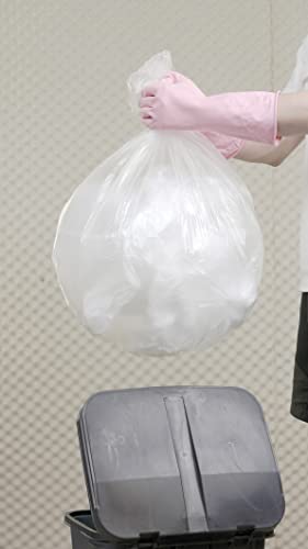 TYPLASTICS 33 Gallon Clear Trash Can Liners - 33" x 40" - HD Garbage Bags - Case of 500
