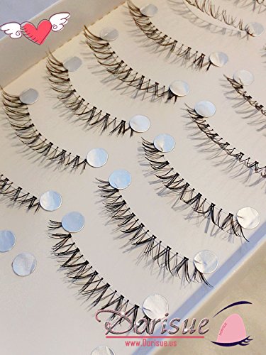 Dorisue False Eyelashes Wispy Short False Eyelash women Special eyelashes 100% Handmade Eyelashes Pack (10 Pairs Set) Black
