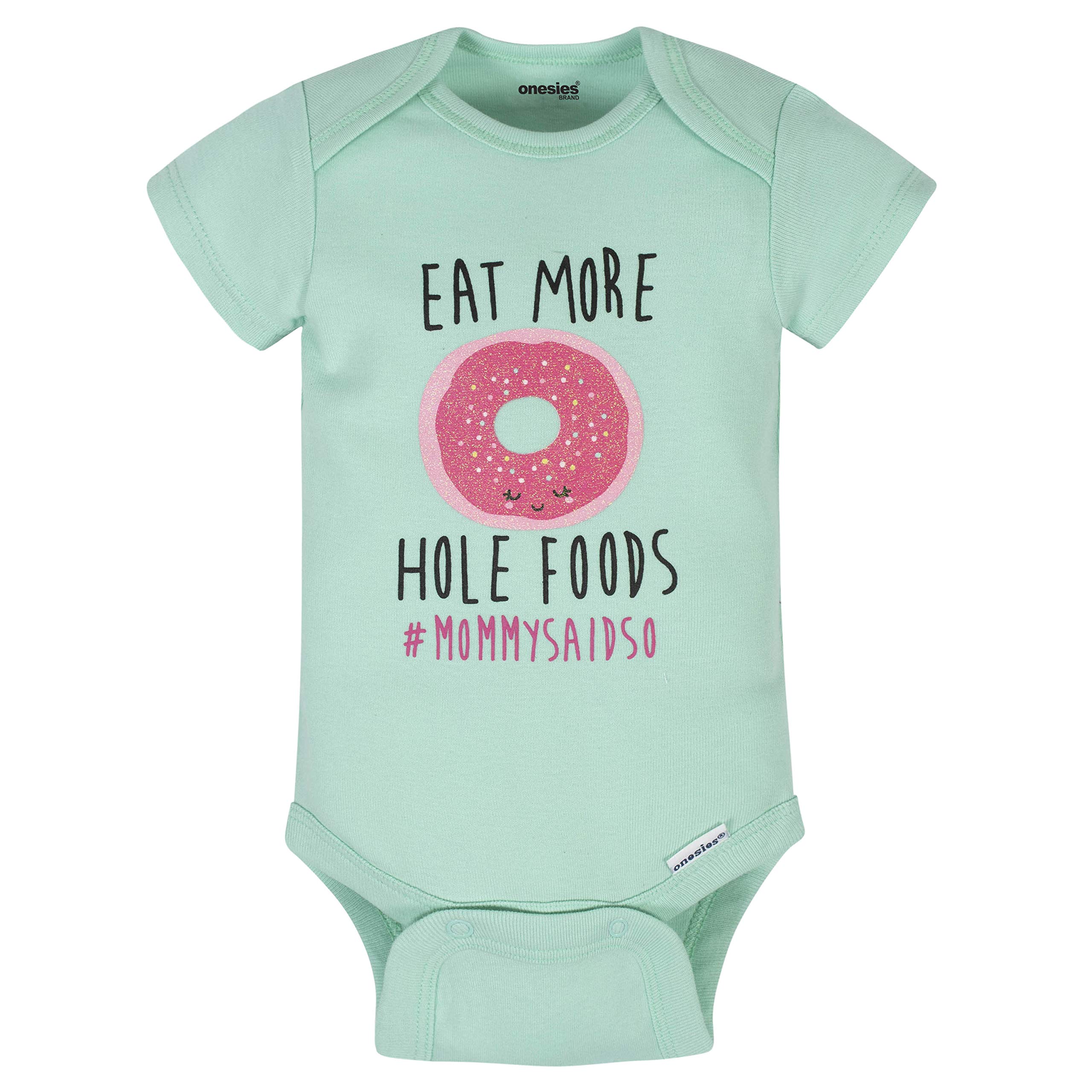 Onesies Brand Baby Girl's 8-Pack Short Sleeve Mix & Match Bodysuits, Pink Sweet Treats