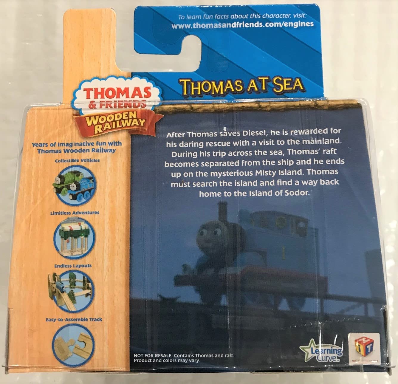 Generic Thomas at Sea - Genuine Replacement for Thomas and Friends Wooden Railway by Learning Curve Thomas at Sea - LC09095