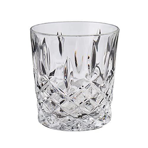 Marquis by Waterford Markham Square Personalized Crystal Whiskey Decanter Set with Pair of 11 Ounce DOF Glasses, Custom Engraved Whiskey Decanter with Glasses for Scotch, Bourbon, Rye