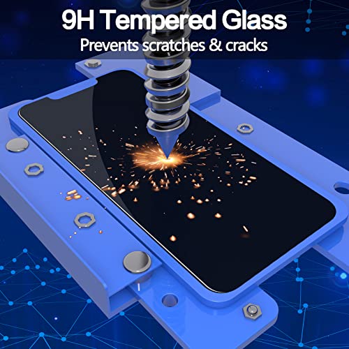YMHML [2 Pack] Privacy Screen Protector for iPhone 12 / iPhone 12 Pro (6.1 Inch)，Anti-Spy Tempered Glass Bubble Free Case Friendly Scratch Proof