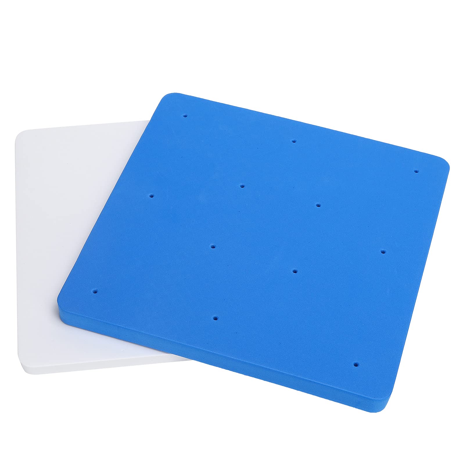 2 Pcs Fondant Foam Pad 12 Holes Silicone Sponge Mat Paste/Sugar Flower/Gum/Chocolate/Clay Modelling Tools Drying Tray for Sugarcraft, Cake Decoration, Handmade, DIY