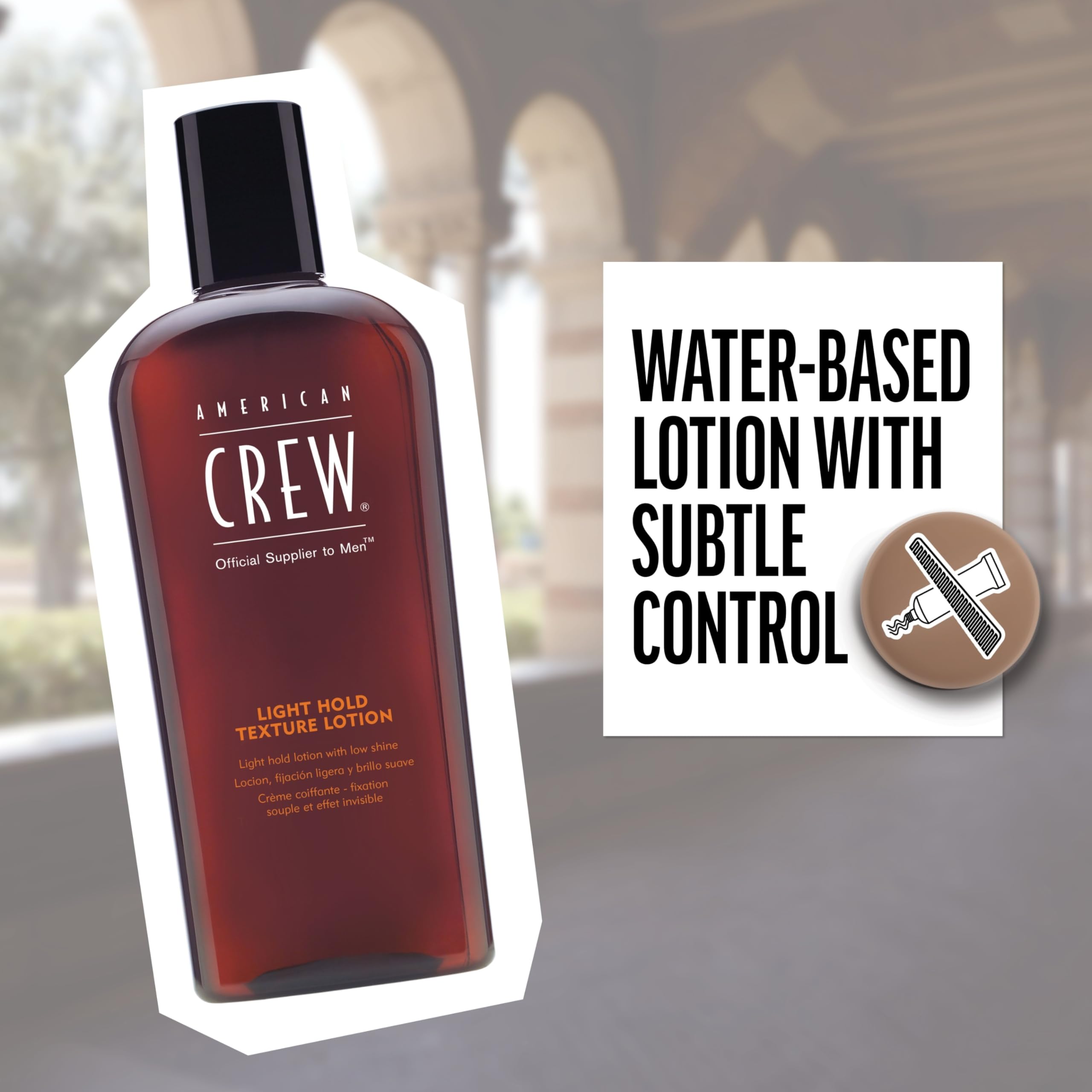 American Crew Men's Hair Texture Lotion, Like Hair Gel with Light Hold with Low Shine, 8.4 Fl Oz